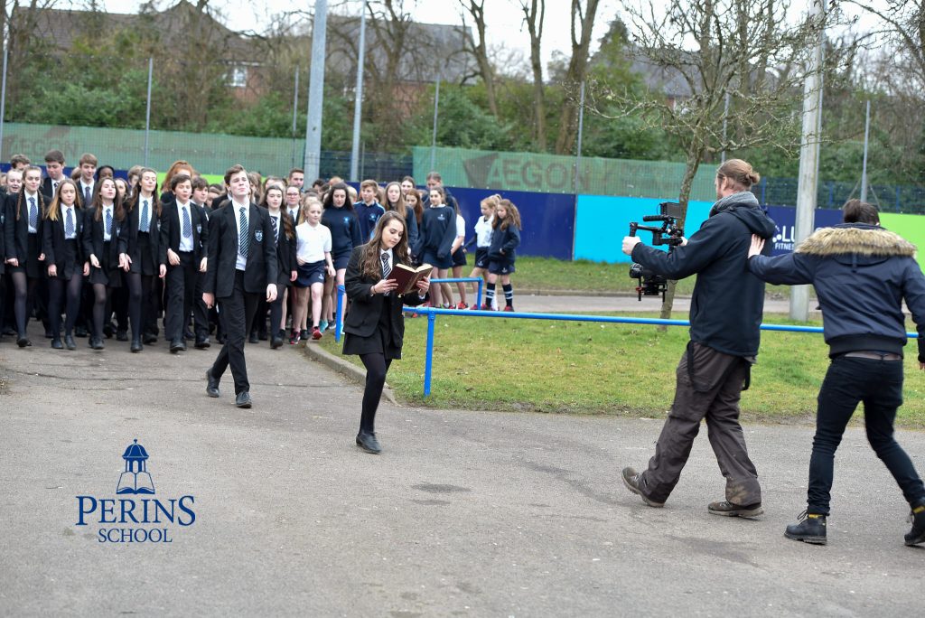 Filming with Perins School - Pageant Productions