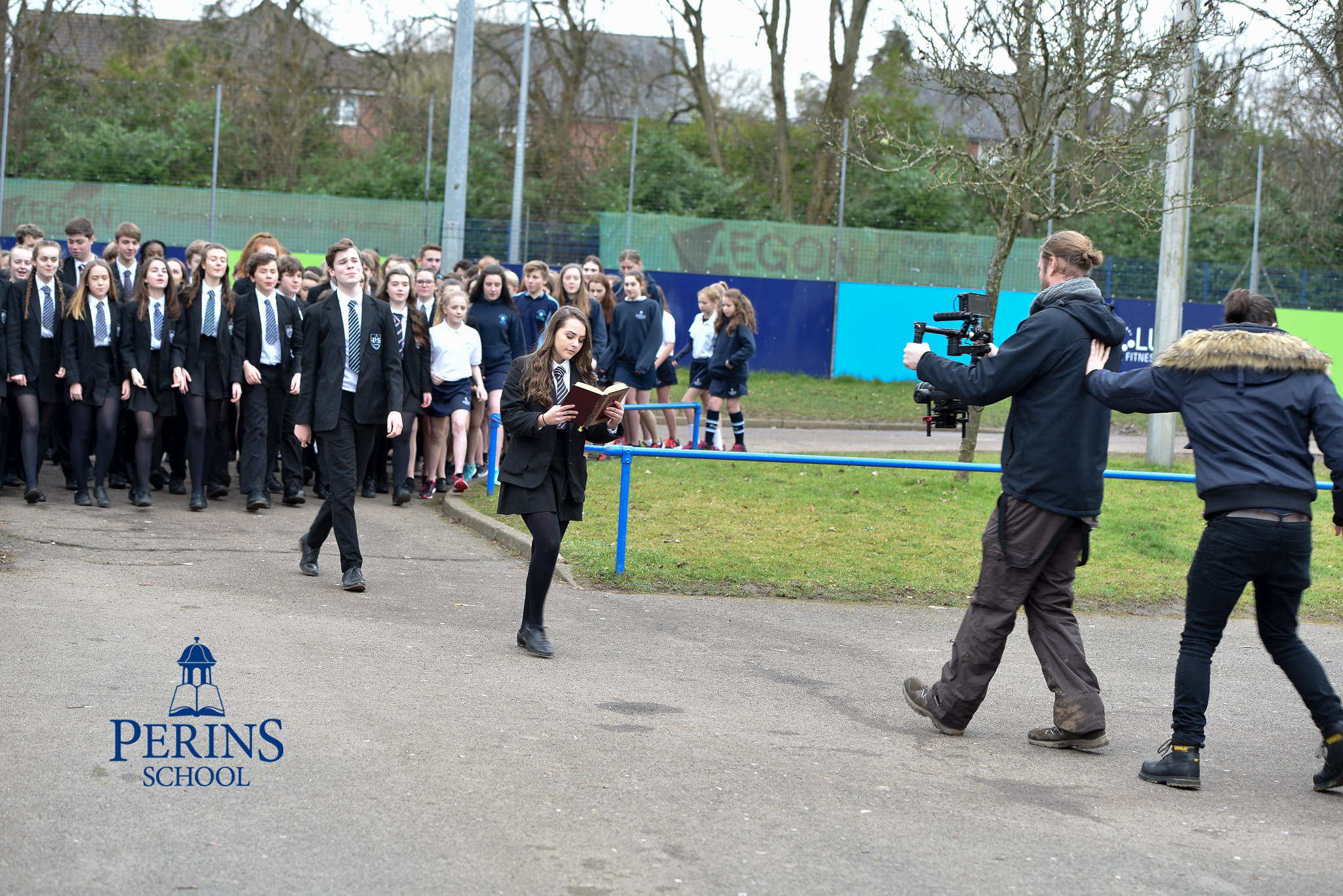 Filming with Perins School - Pageant Productions